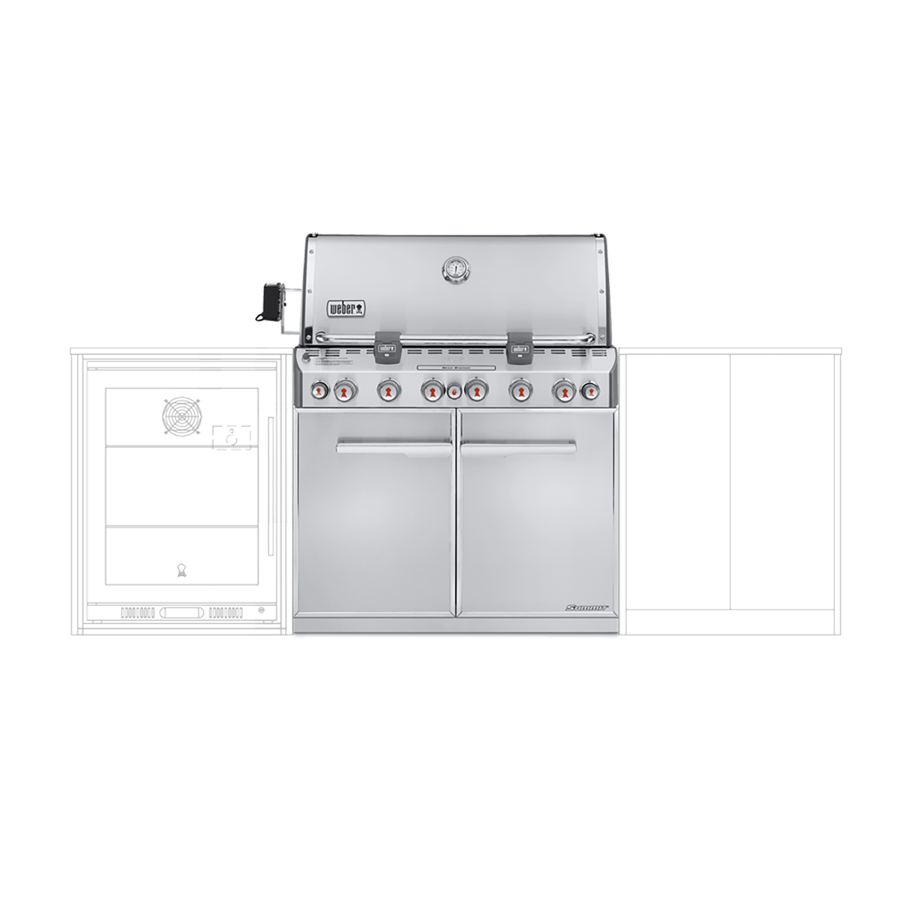 Summit® S-660 Built-In Gas Barbecue (Natural Gas) | Summit® Series ...