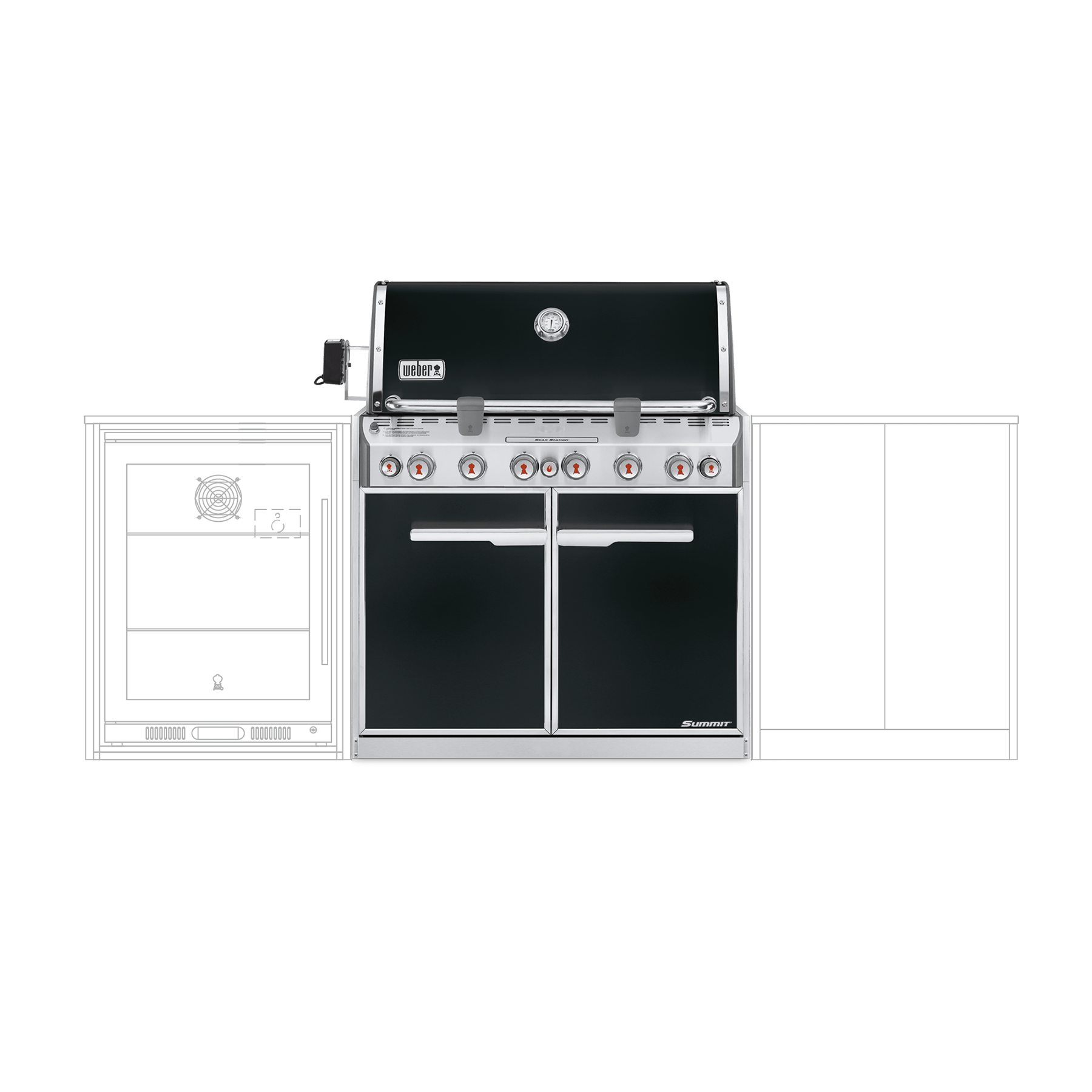 Summit® E-660 Built-In Gas Barbecue (Natural Gas) | Summit® Series ...