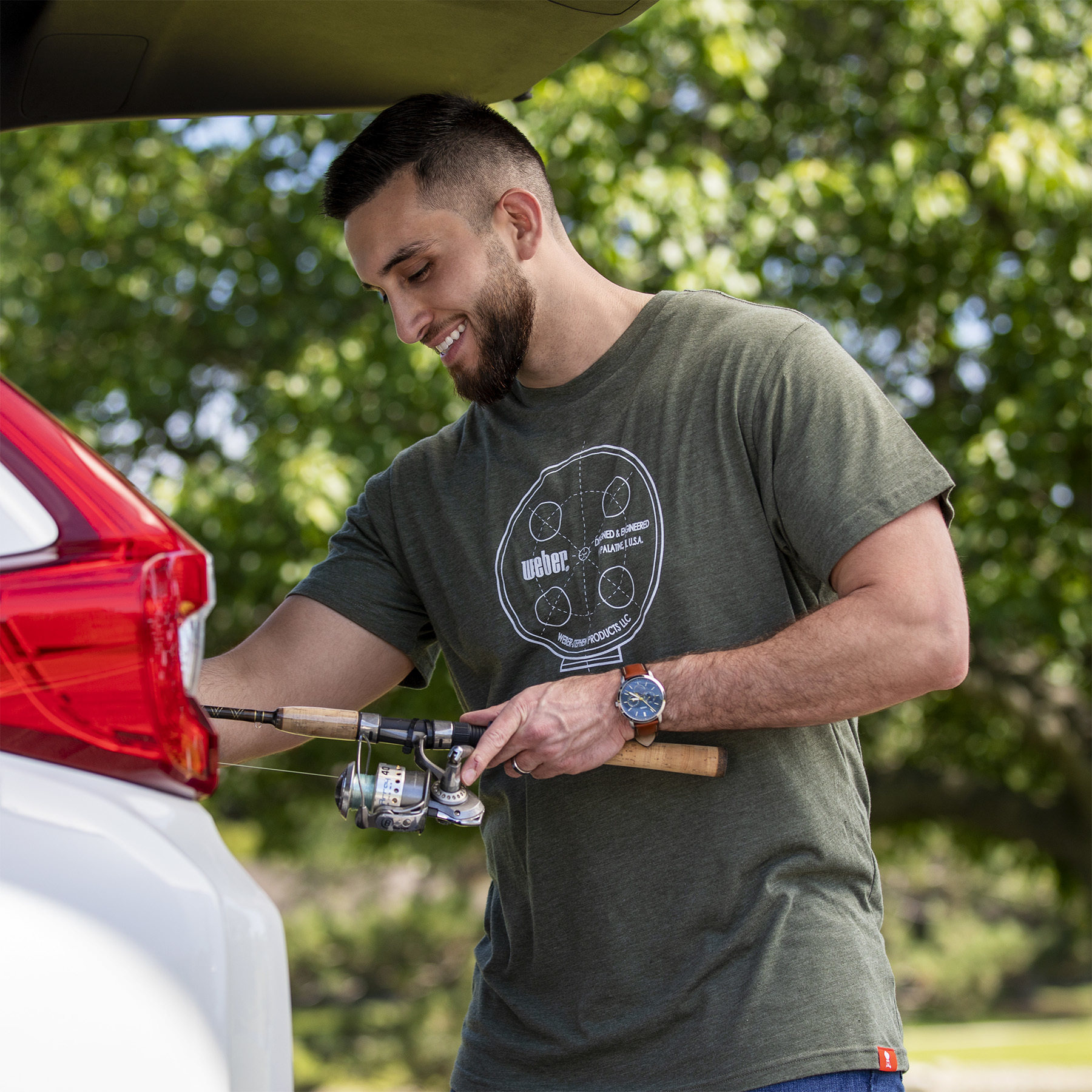 Weber® T-Shirt - Green | Merchandise and Outdoor Lifestyle | Weber Gear ...