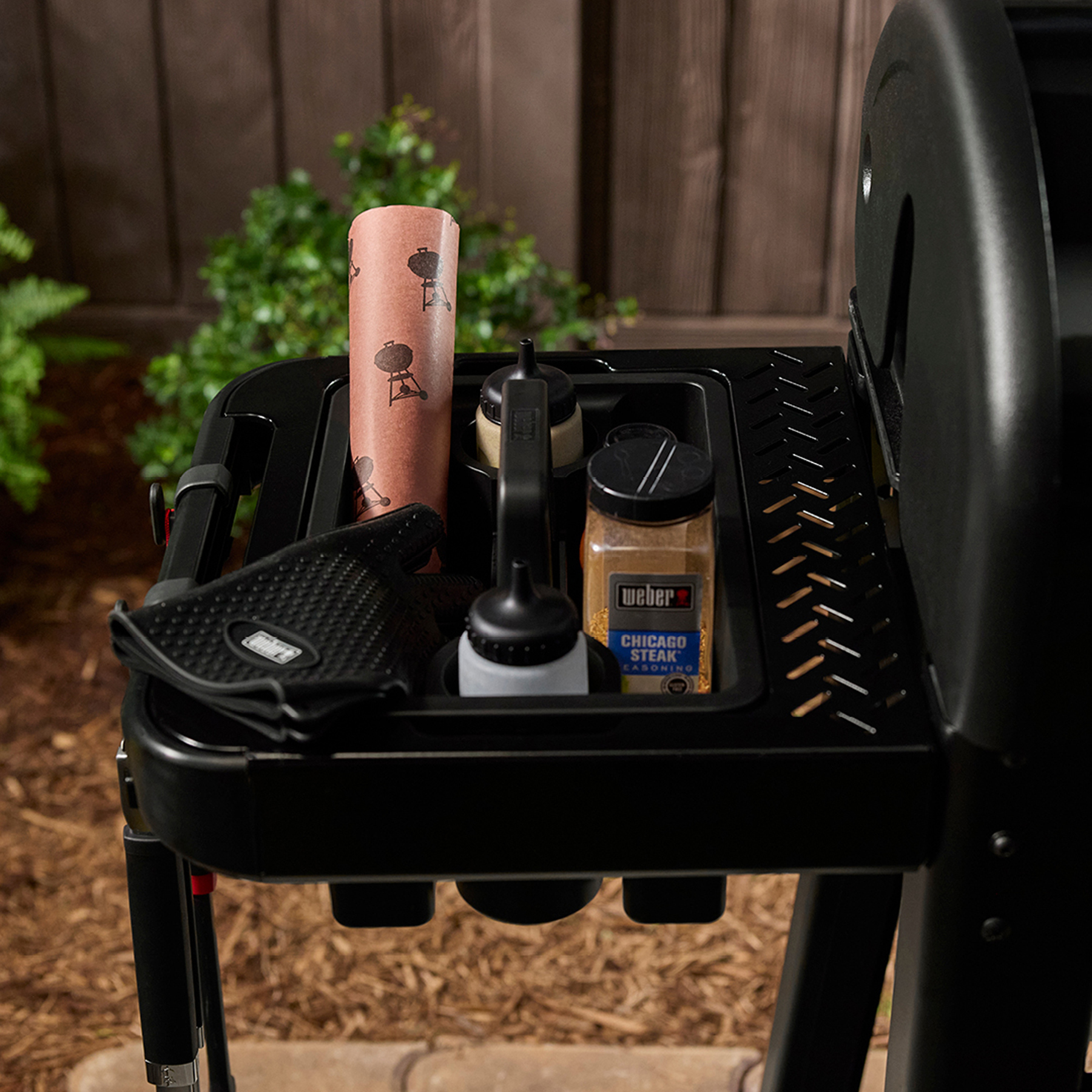 Weber Works™ Side Table | Fits Searwood® & Smoque™ Grills